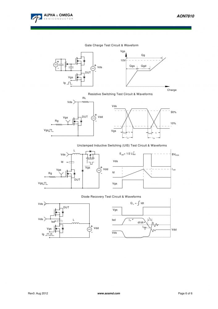 AON7810 datasheet page 6