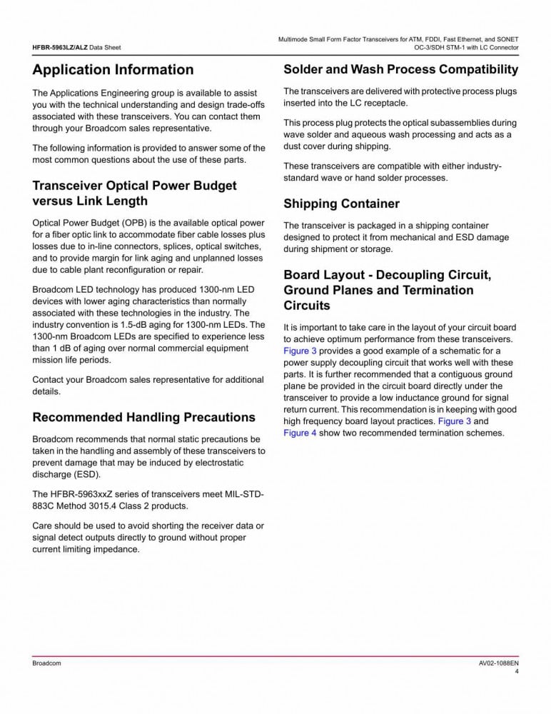 HFBR-5963LZ datasheet page 4