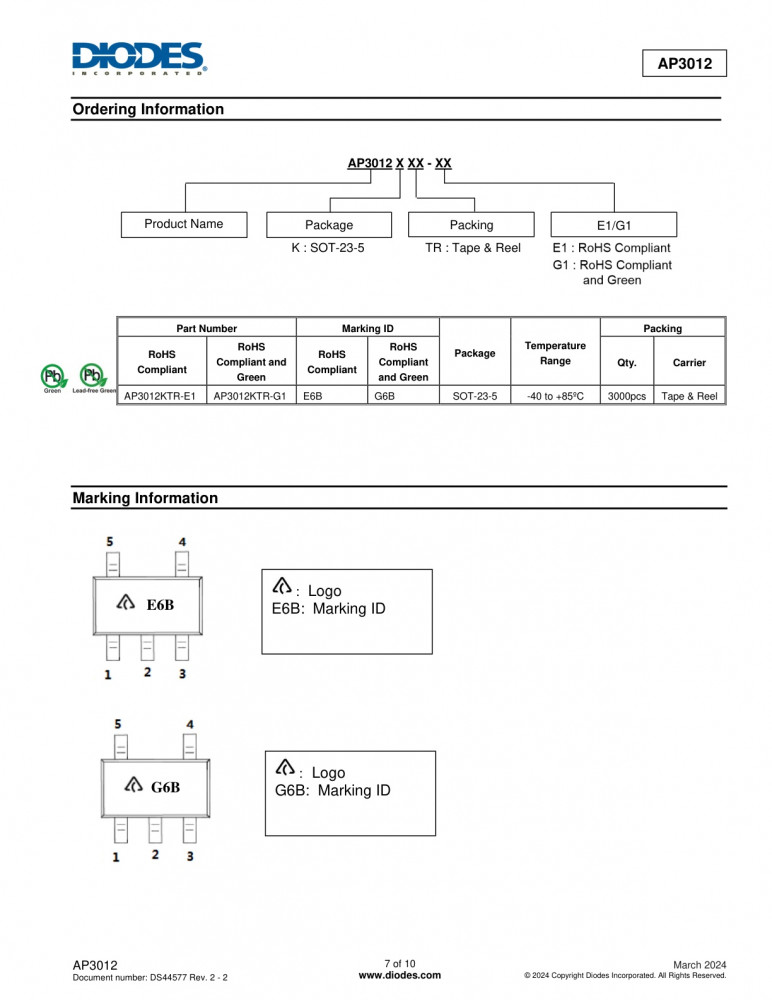 AP3012 datasheet page 7