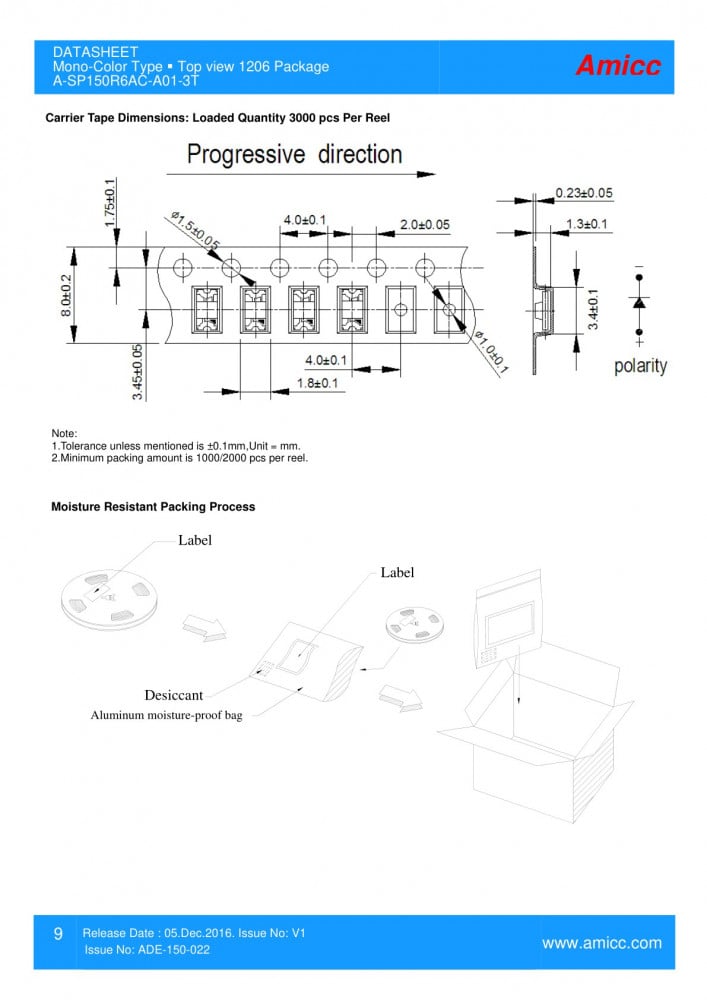 A-SP150R6AC-A01-3T datasheet page 9
