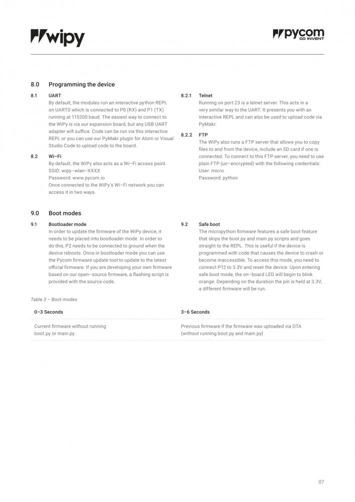 WiPy 3.0 document page 7