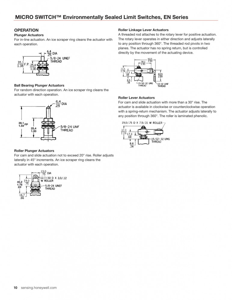 Honeywell EN Series datasheet page 10