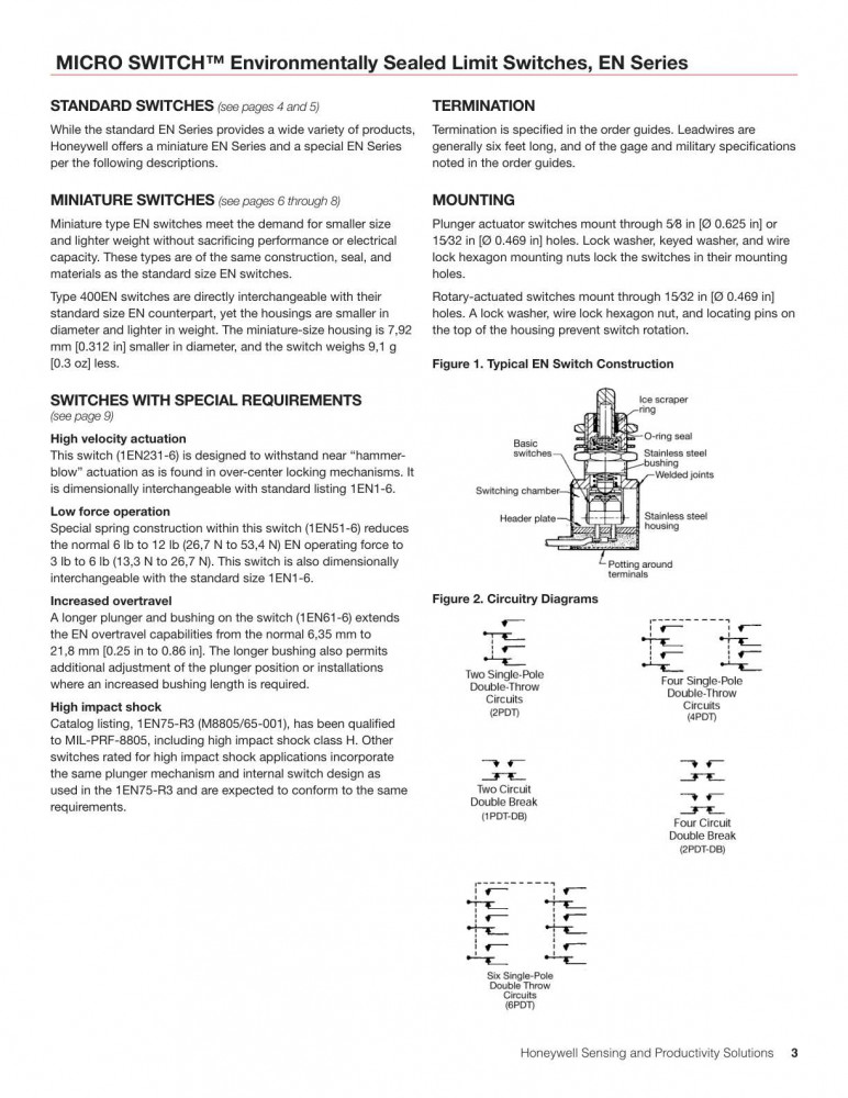 Honeywell EN Series datasheet page 3