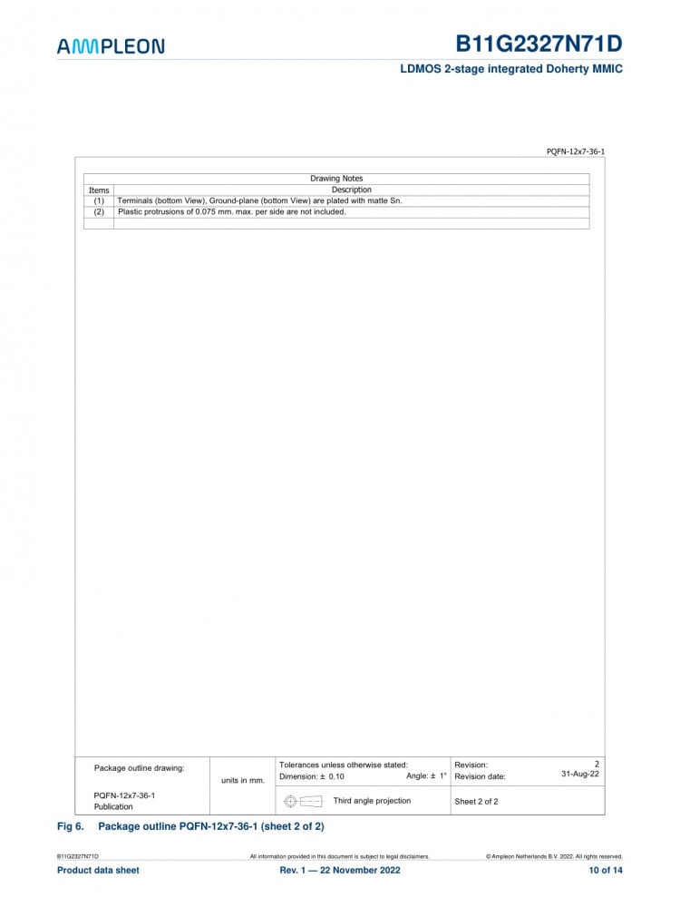 B11G2327N71DX datasheet page 10