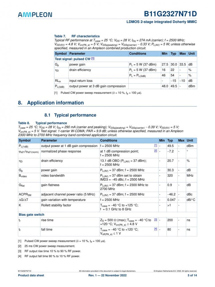 B11G2327N71DX datasheet page 5