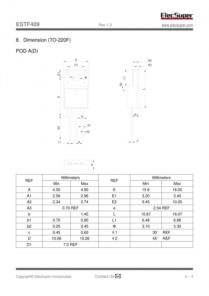 ESTF409 datasheet page 6