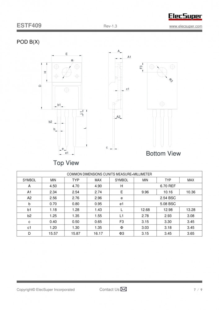 ESTF409 datasheet page 7