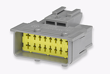 3.33mm / 6.00mm Pitch Hybrid Male Inline Housing, Dual Row, 16 Circuits,  Gray for sale
