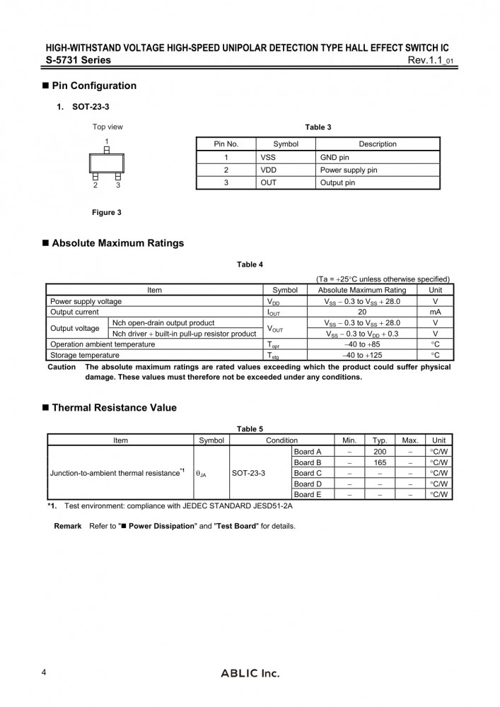 S-5731RSL1-M3T2U datasheet page 4