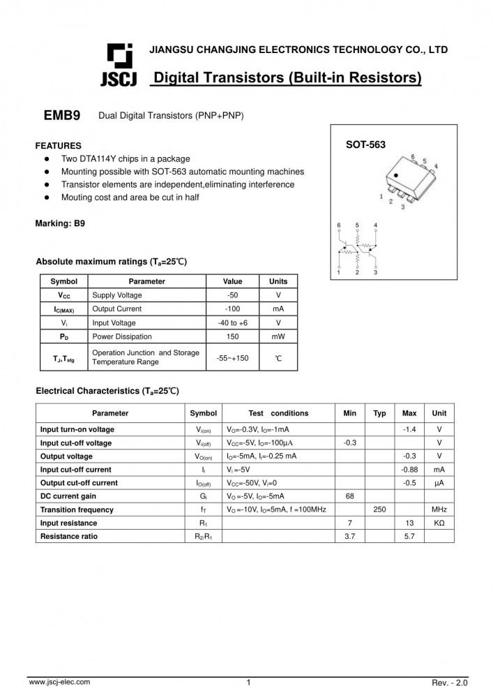 JSCJ EMB9 datasheet page 1