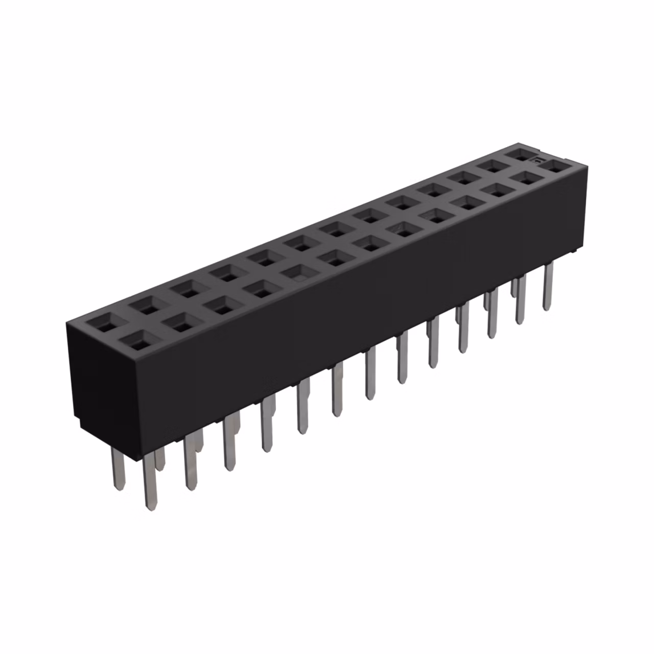Milli-Grid Vertical Receptacle, 2.00mm Pitch, Dual Row, Through Hole, 3.00mm Tail Length, 0.38µm Gold (Au) Plating, 26 Circuits, Circuit 5 Voided, Lead-Free, Tube for sale