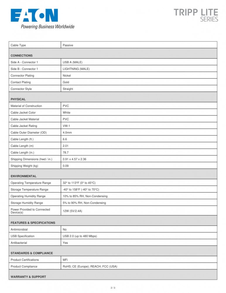 M100AB-02M-WH technical document page 2