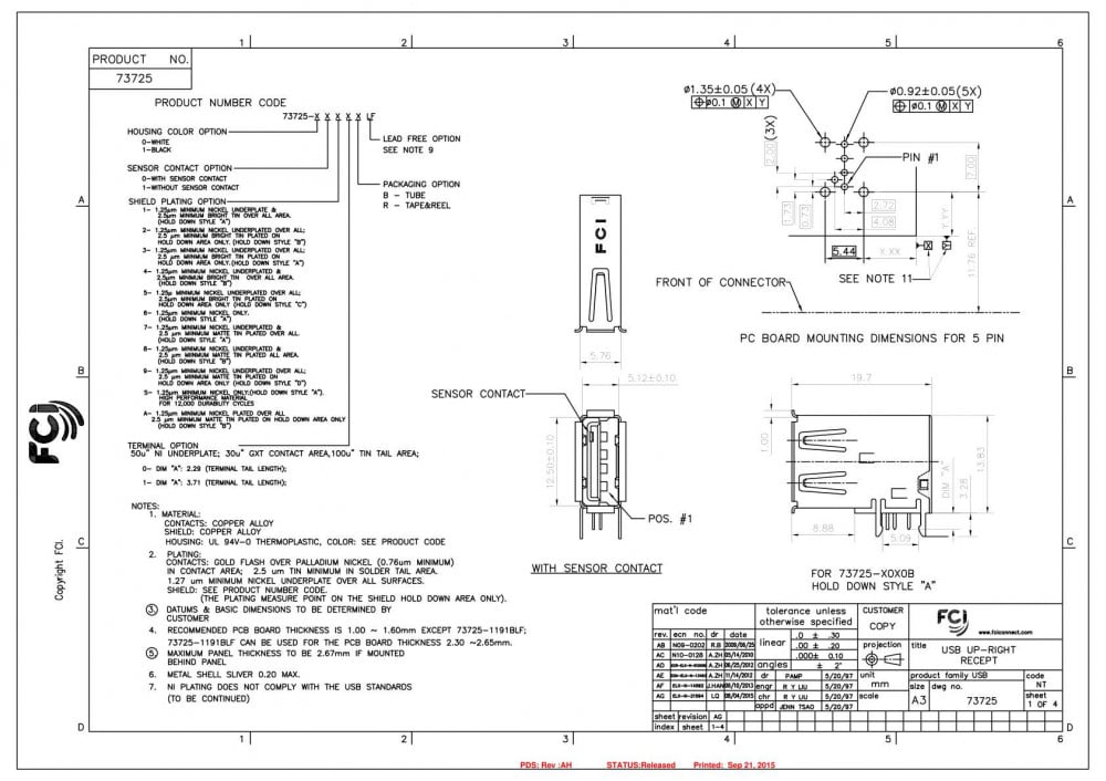 73725 series drawing page 1