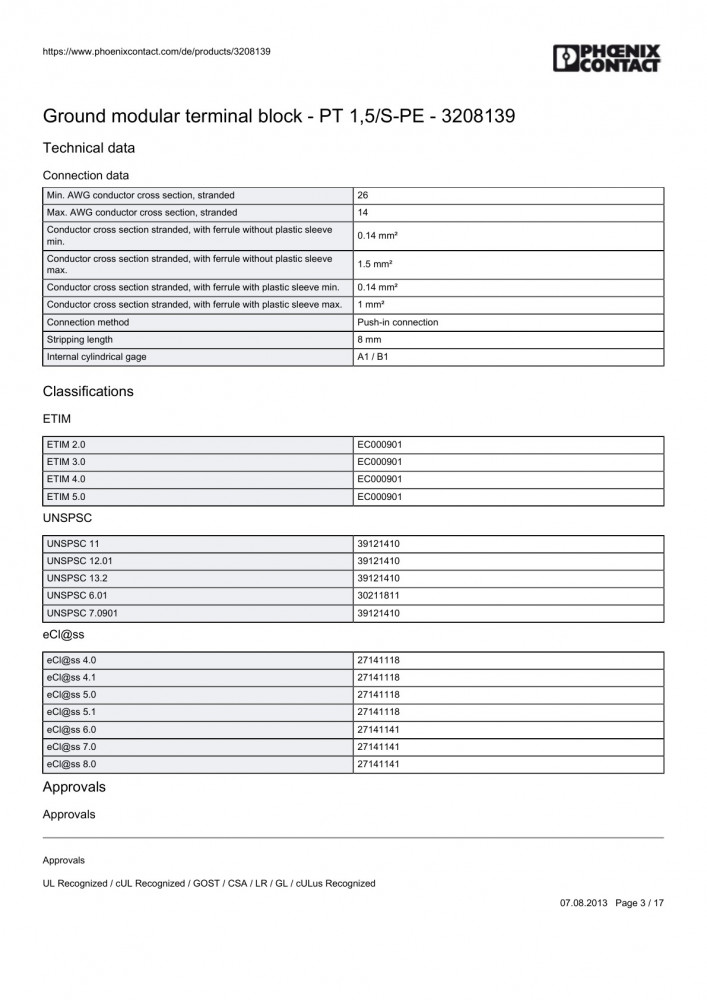 PT 1,5/S-PE 3208139 technical document page 3