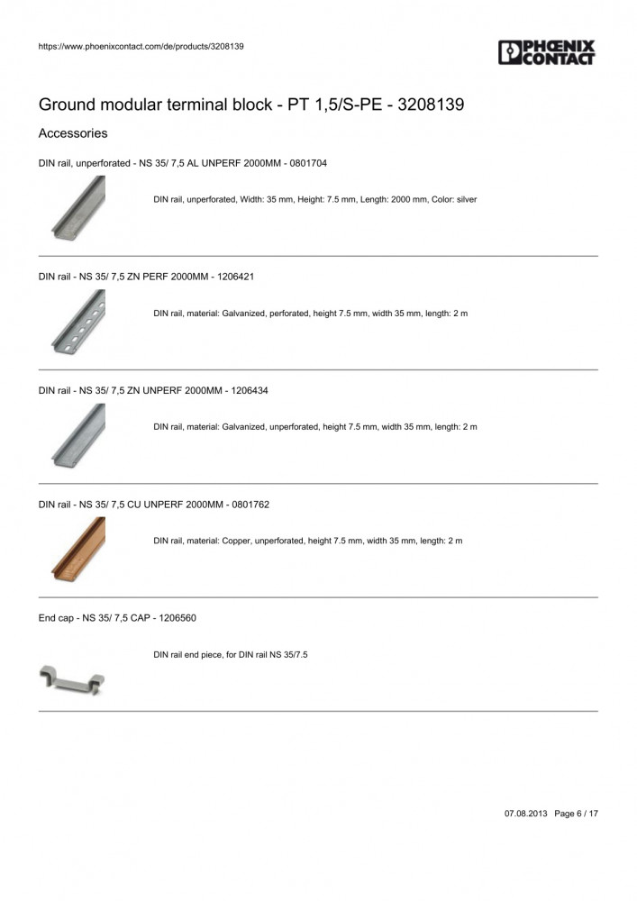 PT 1,5/S-PE 3208139 technical document page 6