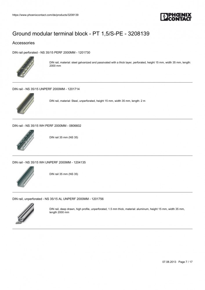 PT 1,5/S-PE 3208139 technical document page 7
