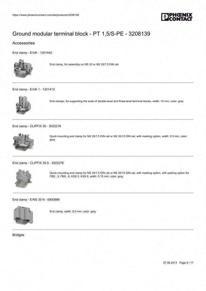 PT 1,5/S-PE 3208139 technical document page 9