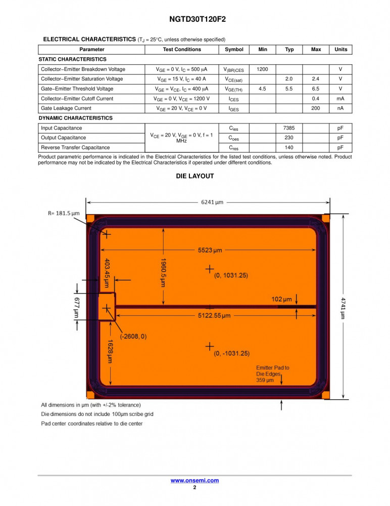 NGTD30T120F2SWK datasheet page 2