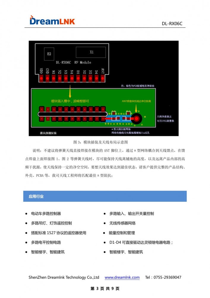 DL-RX06C-433M datasheet page 3