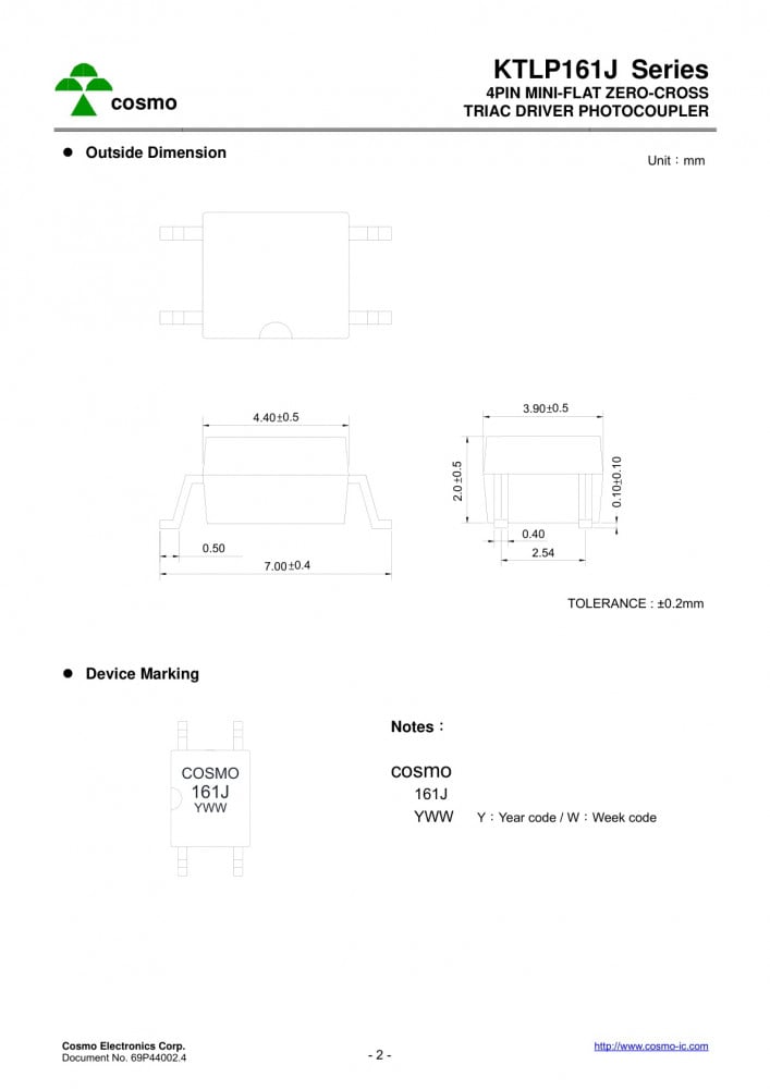 KTLP161J3 TLD datasheet page 2