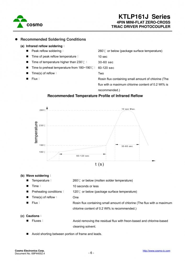KTLP161J3 TLD datasheet page 6