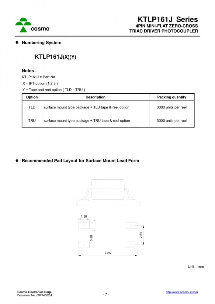 KTLP161J3 TLD datasheet page 7