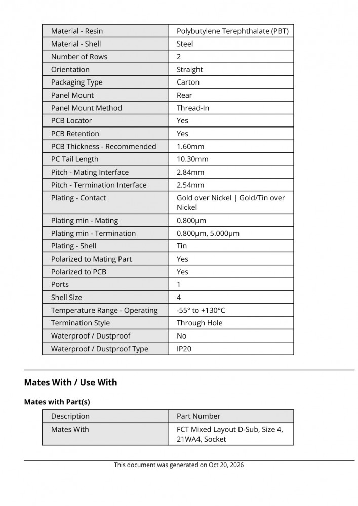 MOLEX 1731070930 technical drawing, page 3