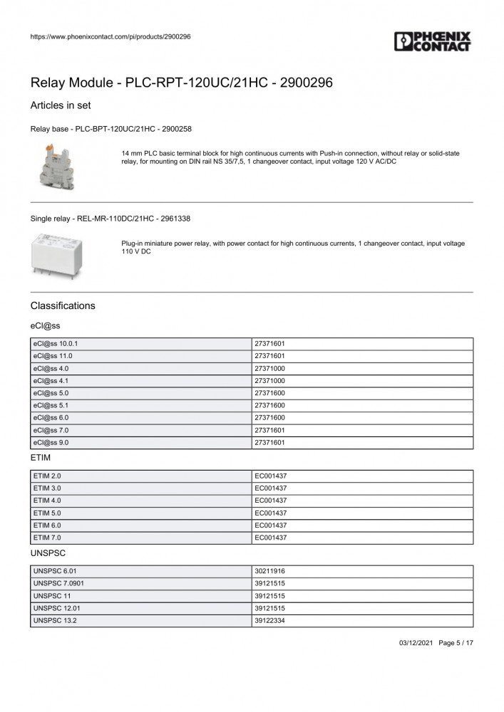 Phoenix Contact 2900296 technical document page 5