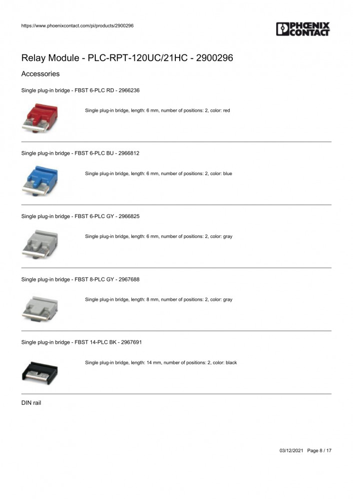 Phoenix Contact 2900296 technical document page 8