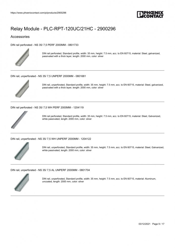 Phoenix Contact 2900296 technical document page 9