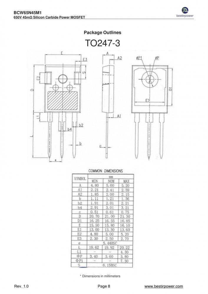 BCW65N45M1 datasheet page 8