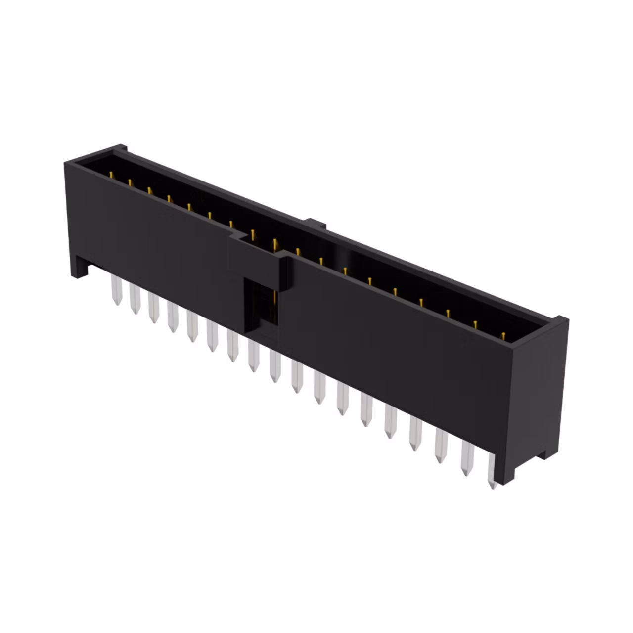 C-Grid III PCB Header, 2.54mm Pitch, Through Hole, Single Row, Vertical, Shrouded, 18 Circuits, 0.05µm Gold (Au) Flash Plating for sale