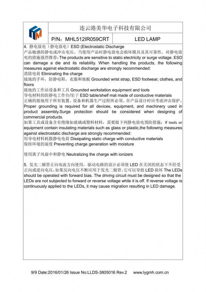 MHL512IR059CRT datasheet page 9