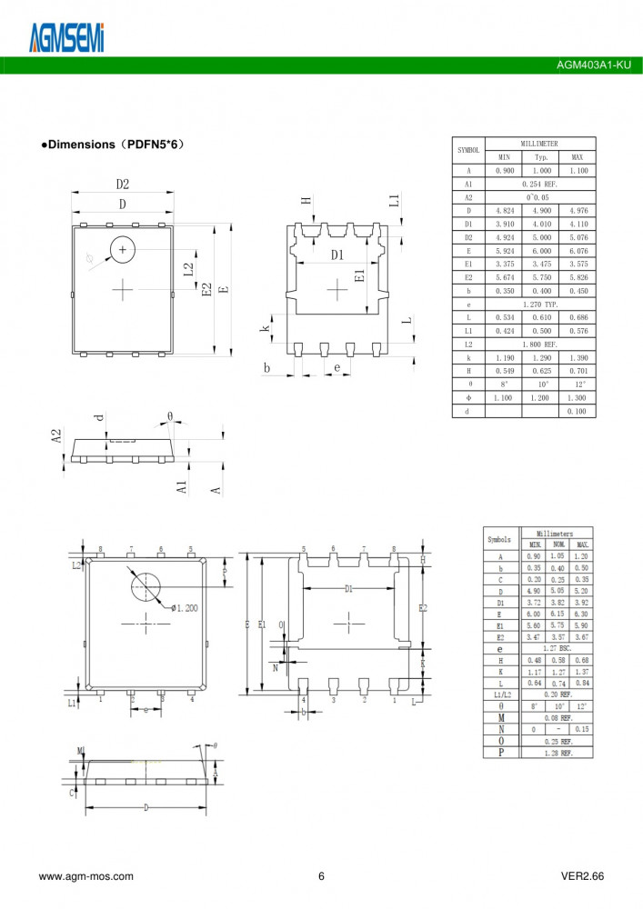 AGM403A1-KU datasheet page 6