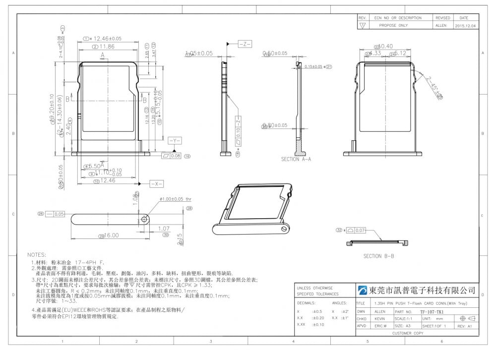 TF-107 approval specification page 5