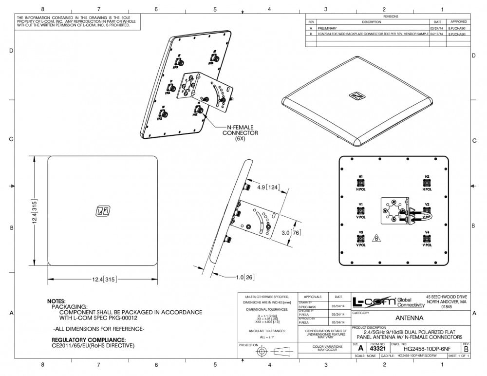 HG2458-10DP-6NF technical document preview