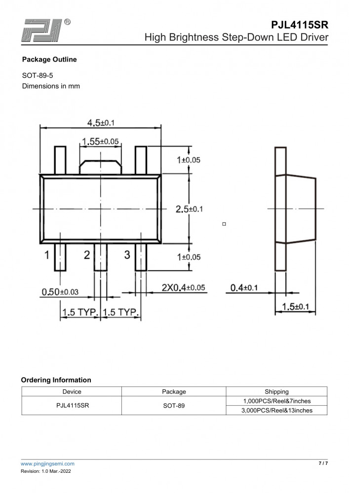 PJL4115SR datasheet page 7