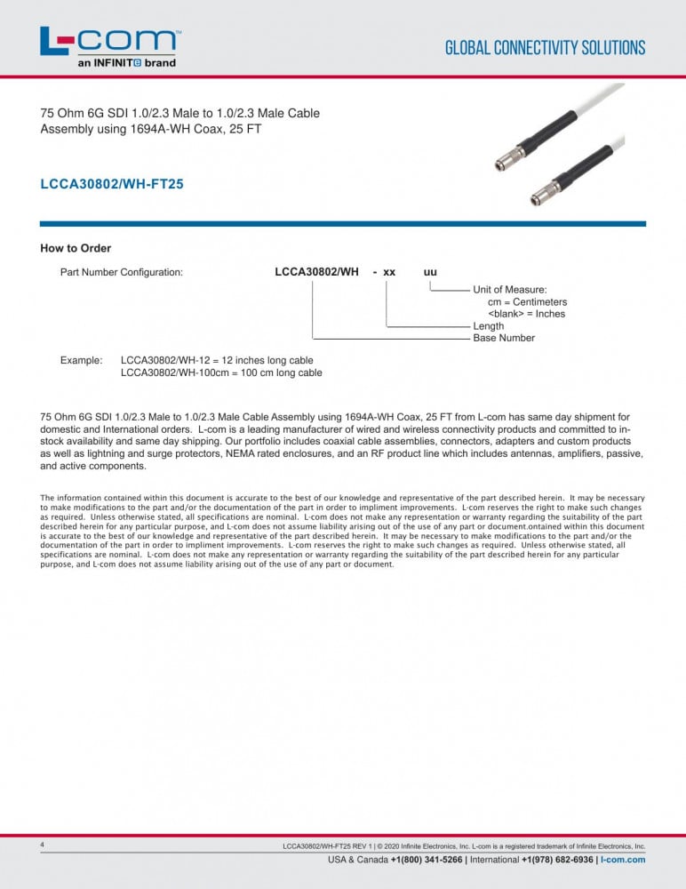 LCCA30802/WH-FT25 technical document page 4