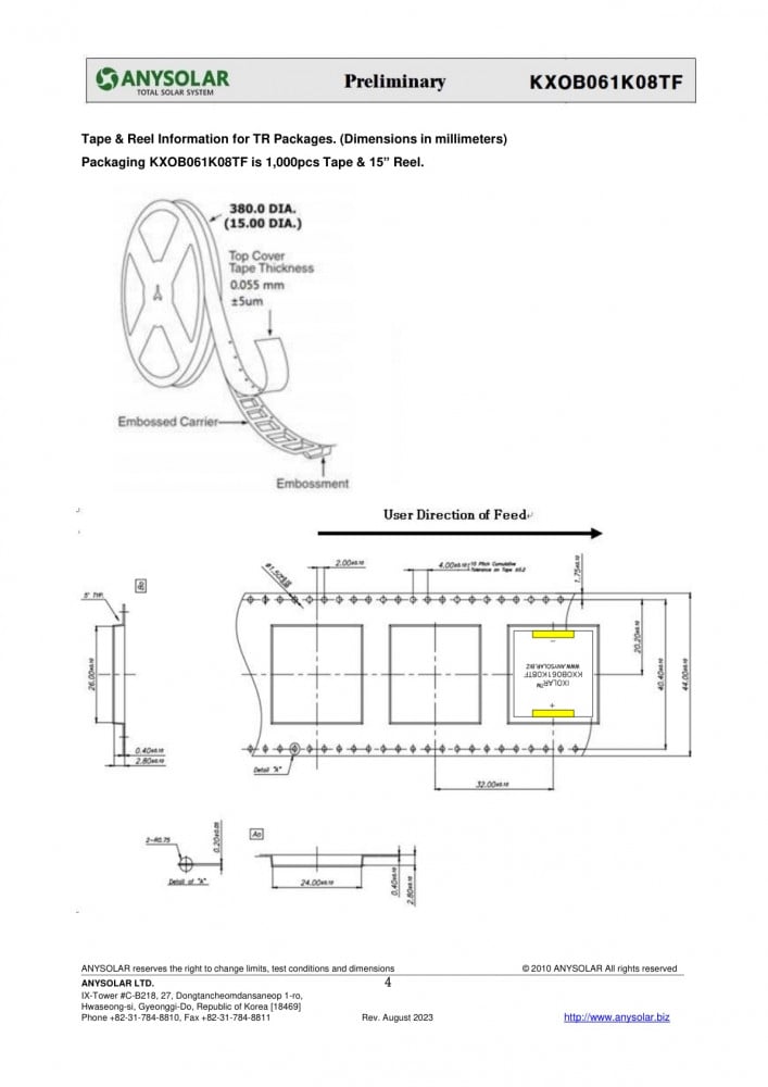KXOB061K08TF-TR datasheet page 4