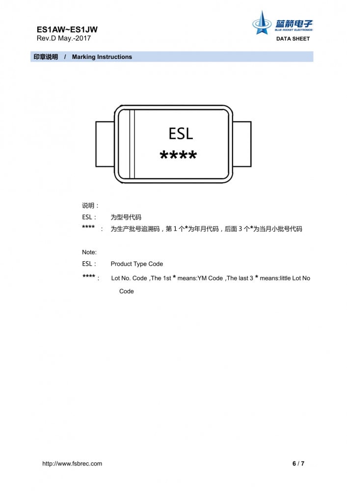 ES1JW datasheet page 6