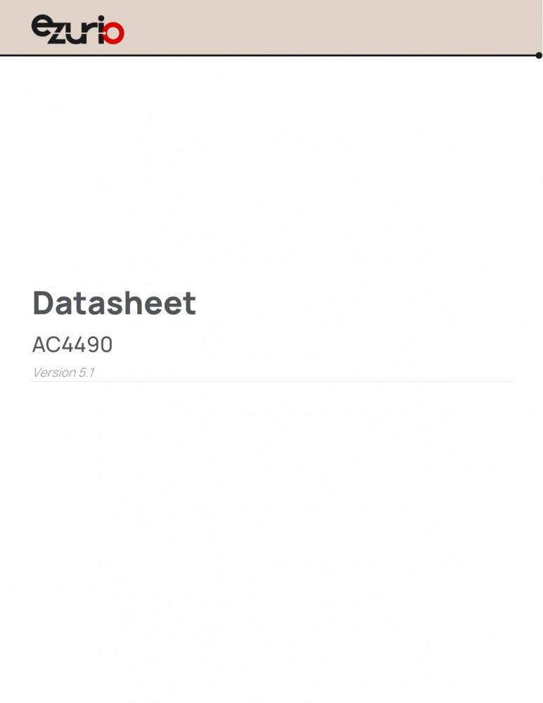 AC4490 datasheet page 1