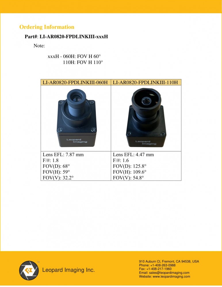 Supplied camera document page 5