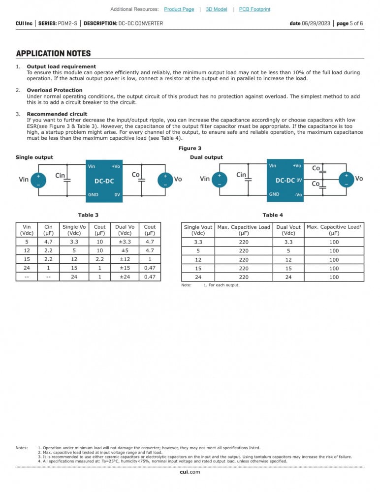 CUI PDM2-S datasheet page 5