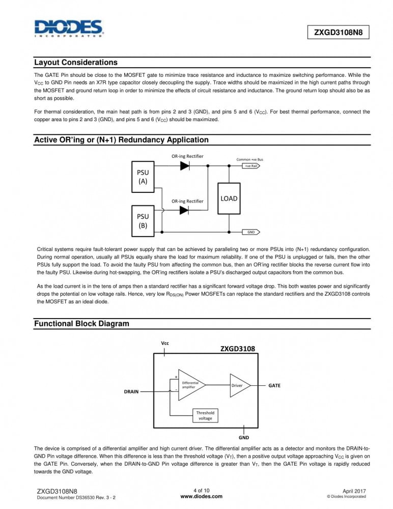 ZXGD3108N8TC datasheet page 4
