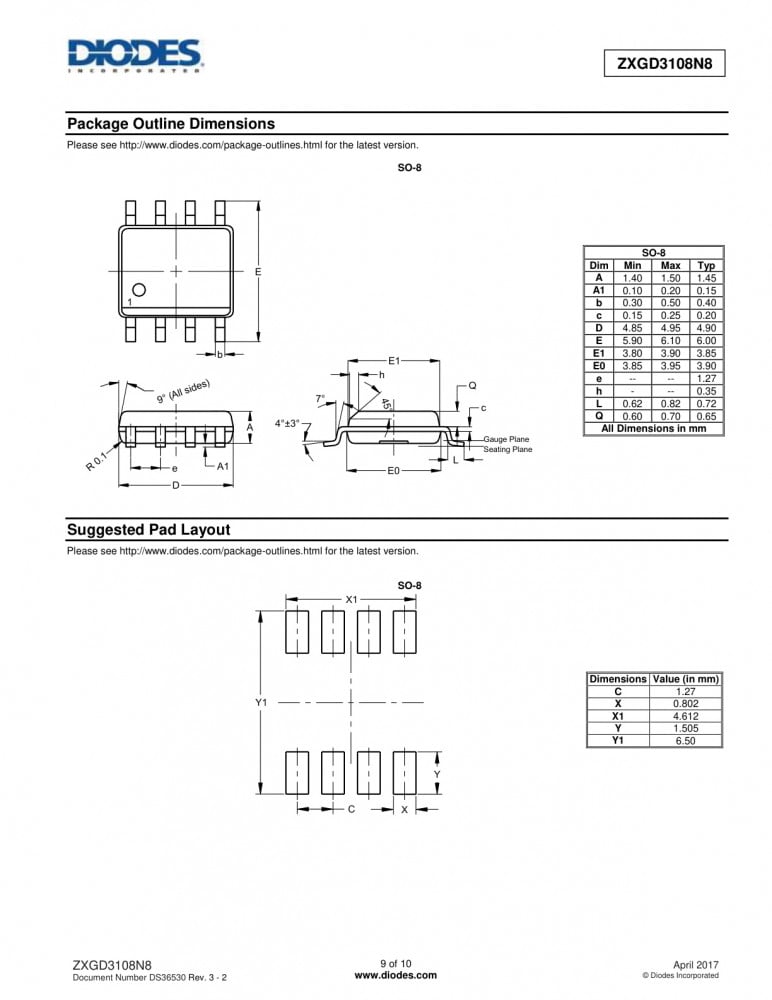 ZXGD3108N8TC datasheet page 9