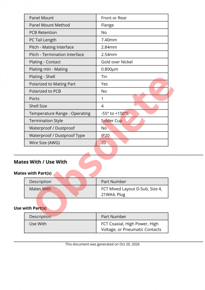 MOLEX 1731070688 product drawing preview, page 3