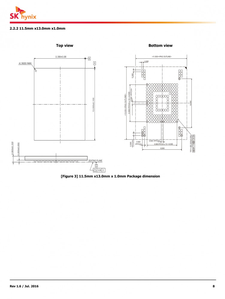 SK hynix e-NAND datasheet page 8