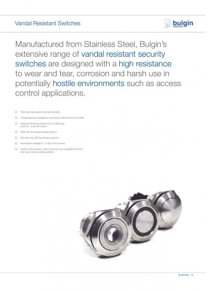 Bulgin MP0037 technical document page 1