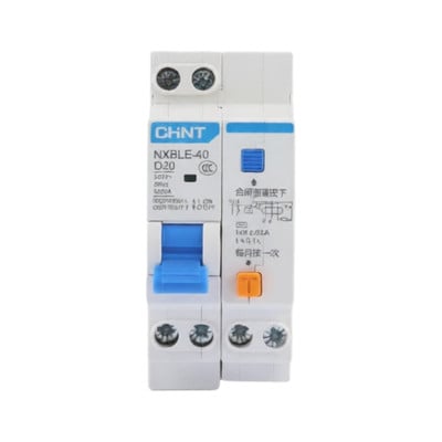 CHINT NXBLE-40 1P+N C40 0.03A 4.5kA Miniature Residual Current Circuit Breaker
