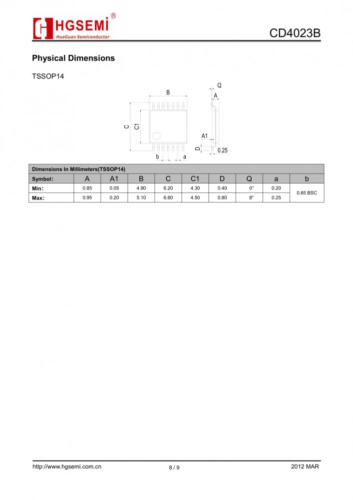 CD4023BM/TR datasheet page 8